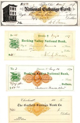 Group of 4 Different Checks with Revenues - Check - Checks with Revenue ...