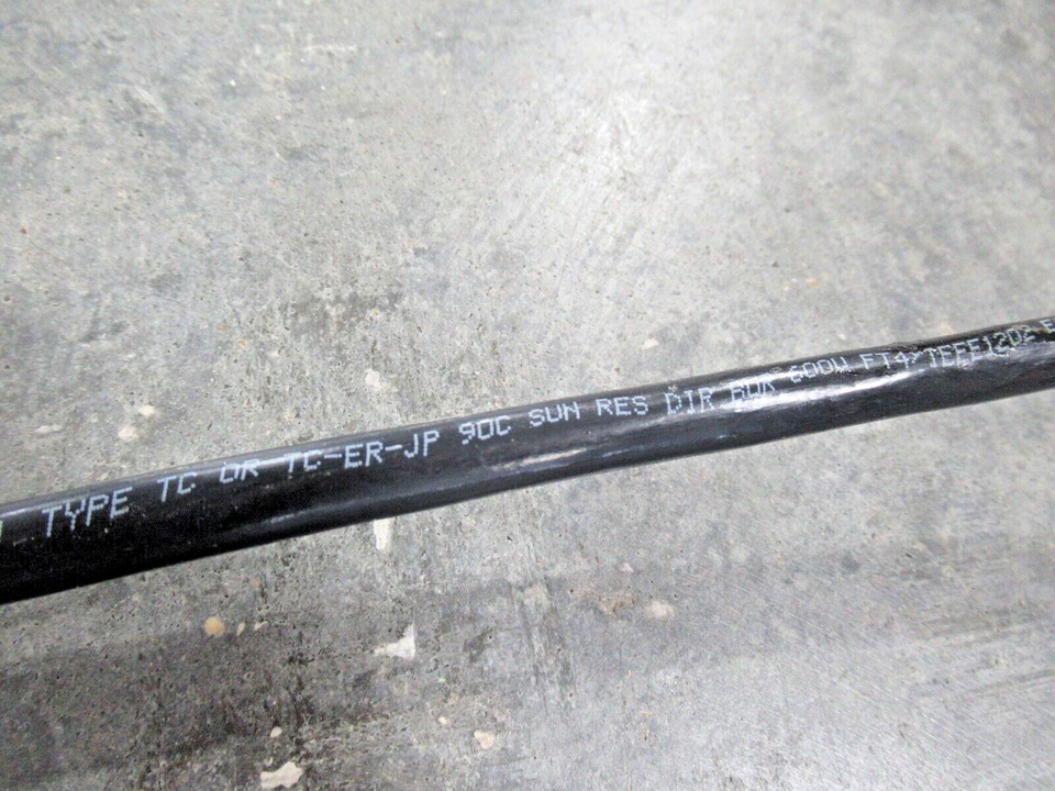 508ft Advanced Digital THHN 14/3C Shielded Cable Direct Burial TC or TC ...