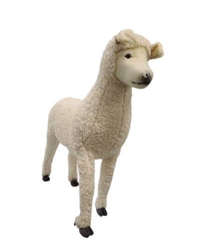 HANSA Lamb Life Size Plush Animal - with Defect - 30" L x 27" H - NEW ...