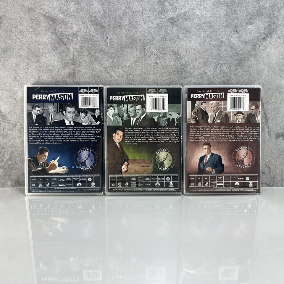 Perry Mason - Complete Series (1957-1966) Season 1 2 3 4 5 6 7 8 9 DVD ...