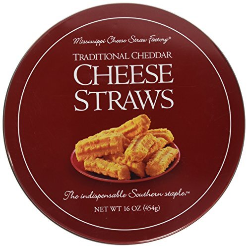Traditional Cheddar Cheese Straws in Gift Tin Delicious Snack 16 Ounces ...