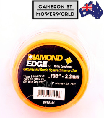 Whipper Snipper Brushcutter Diamond Edge Trimmer Line Cord .130'' -3 ...