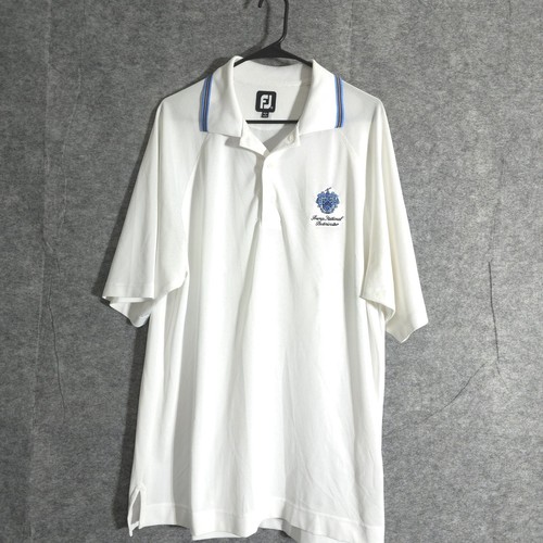 FootJoy Golf Polo Shirt Mens Trump National Bedminster White Golfing ...