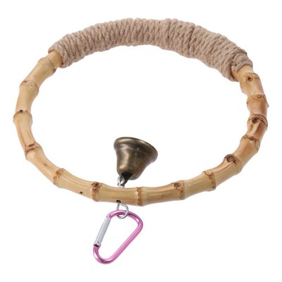 Circle Bird Swing Perch Bamboo Parrot Climbing Perch Parrot Ring Swing Toys | eBay