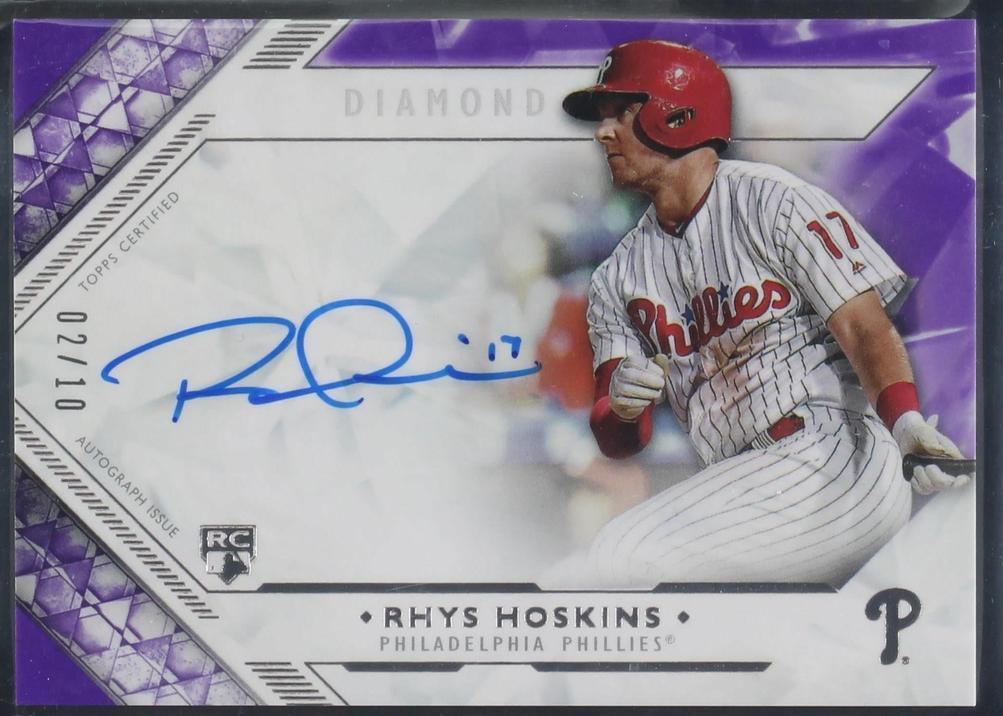 2018 Topps Diamond Icons - Diamond Autographs Rhys Hoskins #DA-RH ...