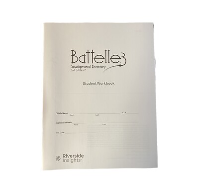 Battelle Developmental Inventory Third Edition (BDI-3) Student Workbook ...