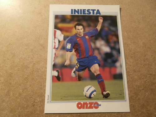 ANDRES INIESTA (FC BARCELONA), RARE ROOKIE CARD ONZE MONDIAL, JT29 | eBay