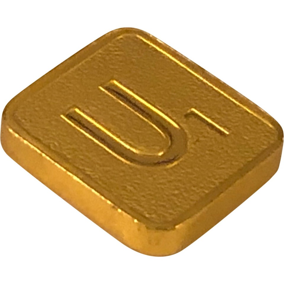 Replacement (individual) Letter Tile, Franklin Mint 24K Gold Scrabble ...