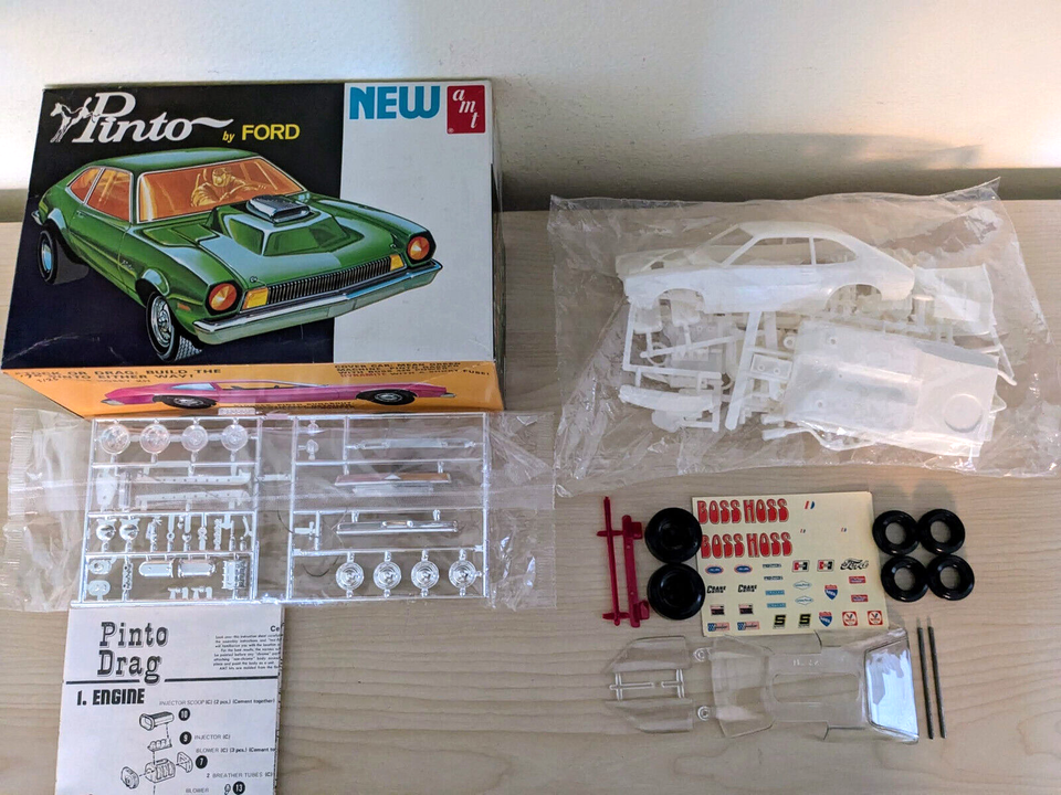 *LNIB! *RARE *ORIGINAL VINTAGE AMT NEW FORD PINTO DRAG GASSER KIT ...