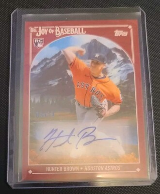 2023 Topps X Bob Ross Hunter Brown RC Alizarin Crimson Auto #3/ 10 ...