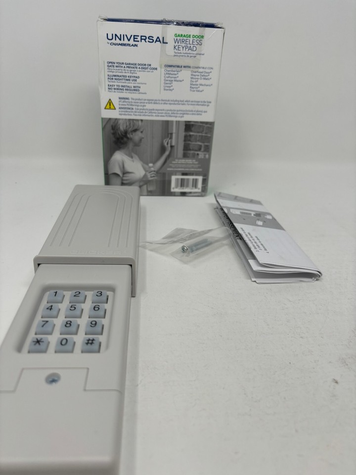 Chamberlain Universal Clicker Keyless Entry Garage Door Opener Keypad ...