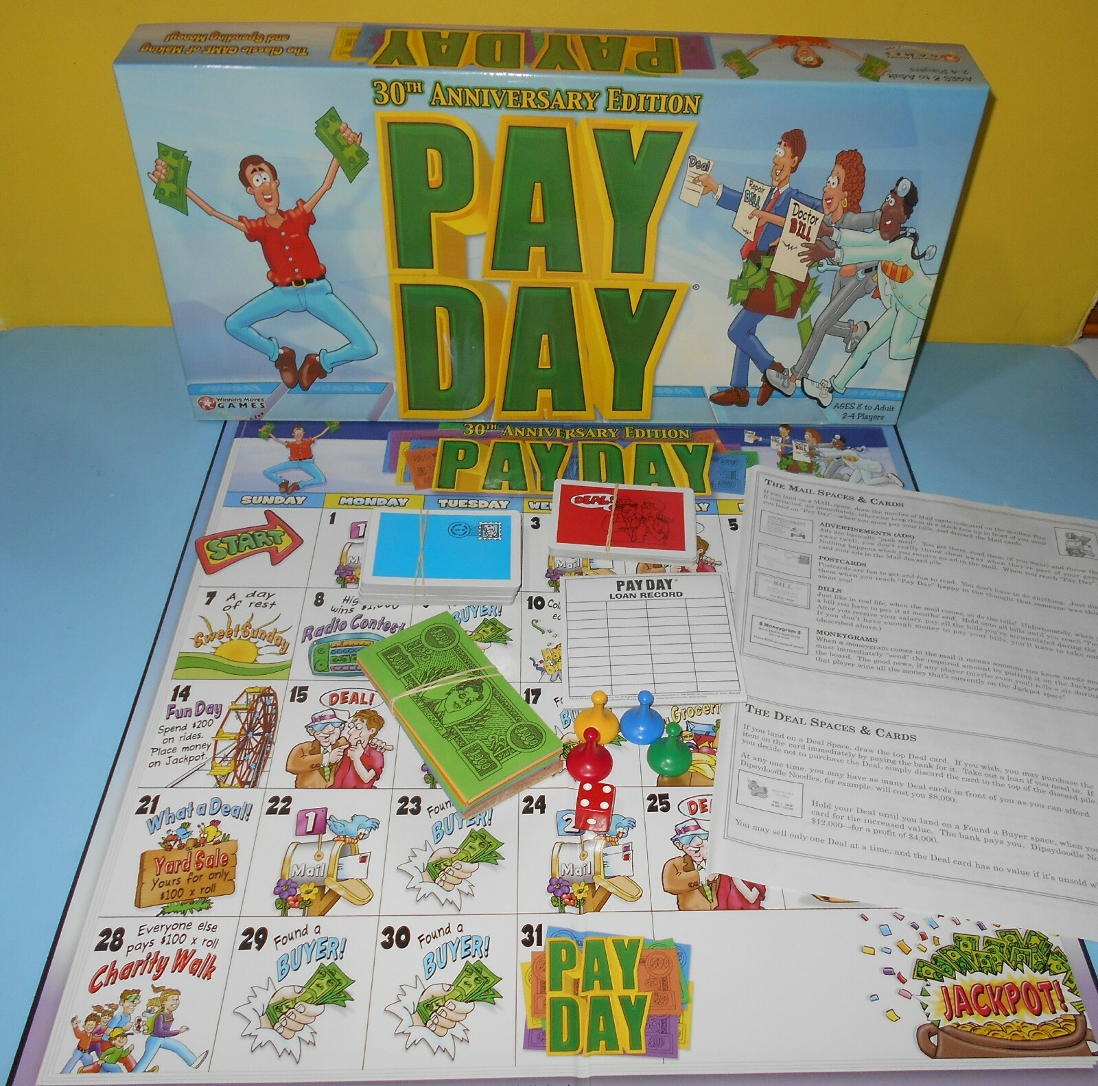PayDay 30th Anniversary Edition 2008 Board Game Winning Moves Games ...