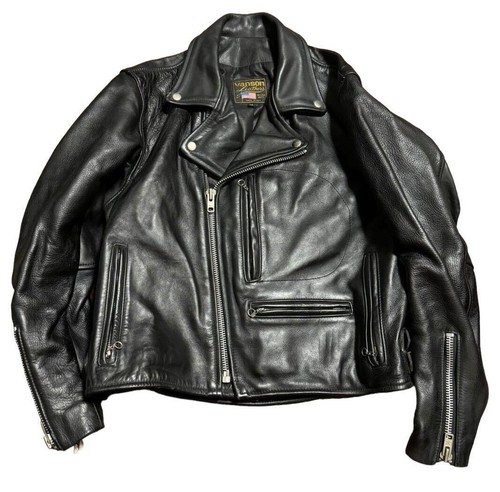 Used Vanson Dominator Double Riders Jacket Side Belt Black Mens Size 42 | eBay