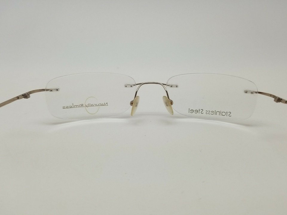2 Units NEW Naturally Rimless Champ Prescription Eyeglasses Frame 50-17 ...