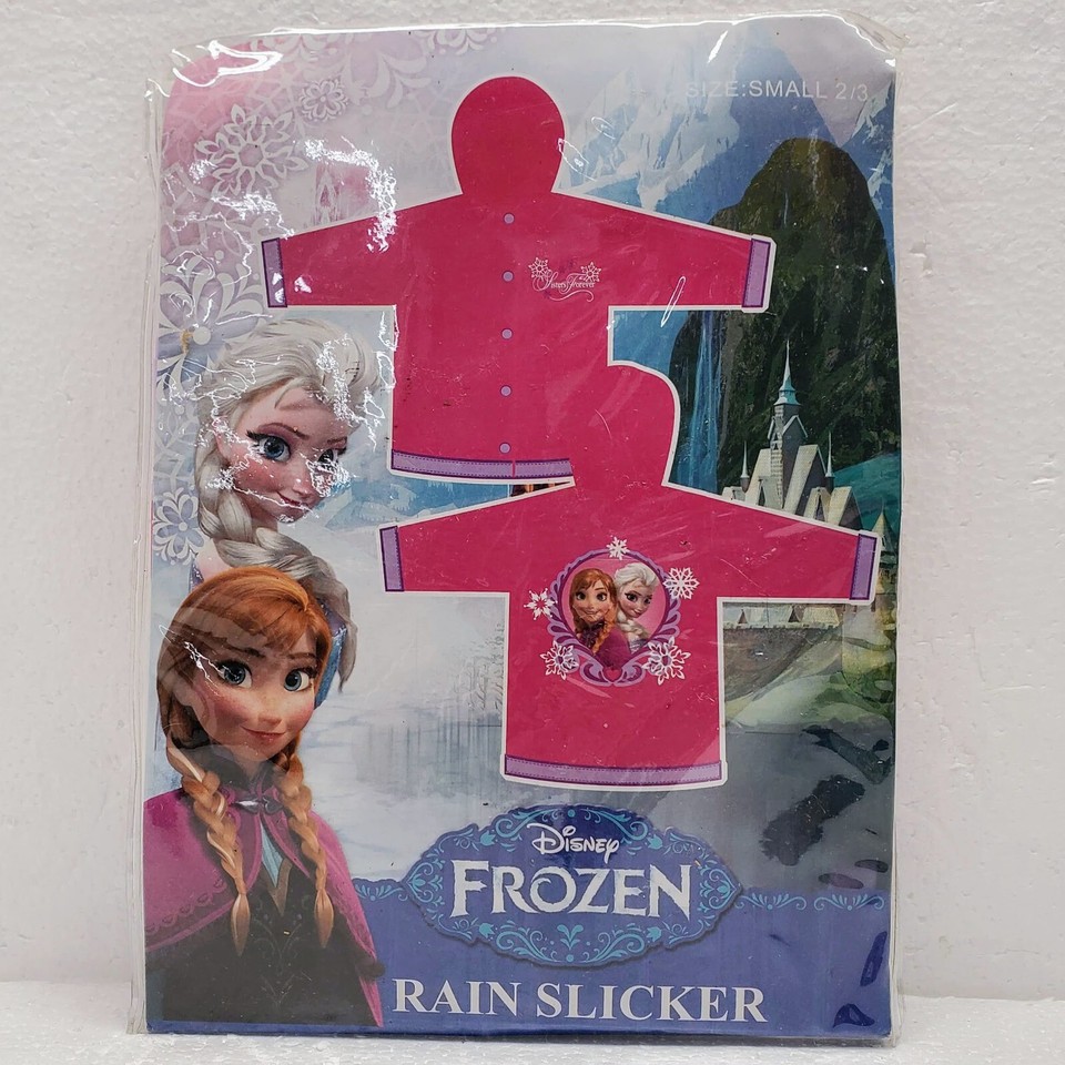 Disney Frozen Girl's Small Size 2/3T Purple/Pink Frozen Rain Slicker ...