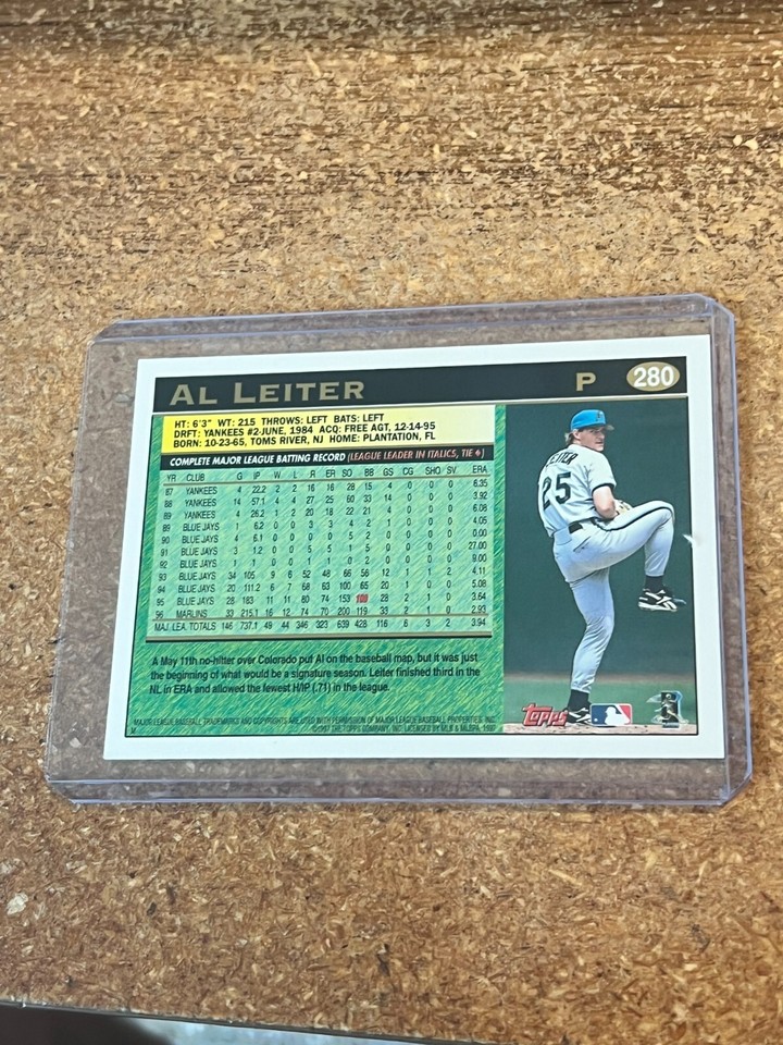 1997 Topps Baseball # 280 Al Leiter | eBay