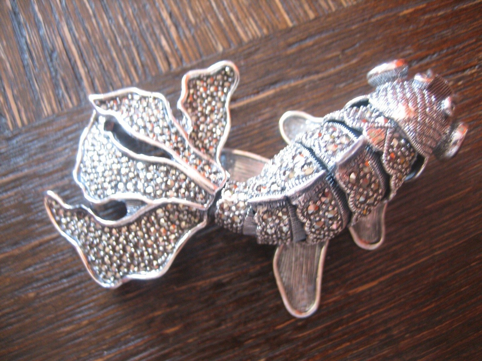 riesiger Fisch Anhänger Koi Goldfisch Schleierfisch 925er Silber ...