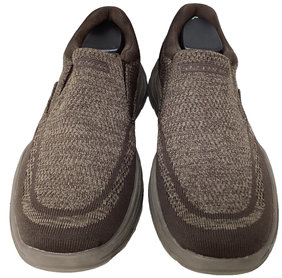 Skechers Men's Arch Fit Motley Vaseo Brn Slip On Loafers Ex Wide Sz:8.5 ...