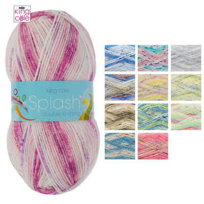 King Cole Baby Splash DK Double Knitting Yarn Wool 100% Premium Acrylic ...