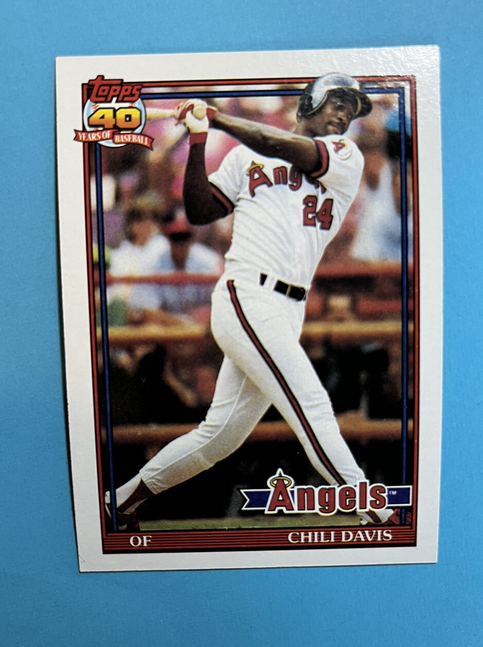 Chili Davis #355 Topps 1991 Baseball Card (California Angels) NM Free ...