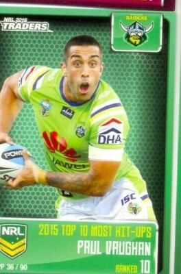 2016 NRL Traders Puzzle Pieces Card PP36/90 Paul Vaughan - Canberra ...