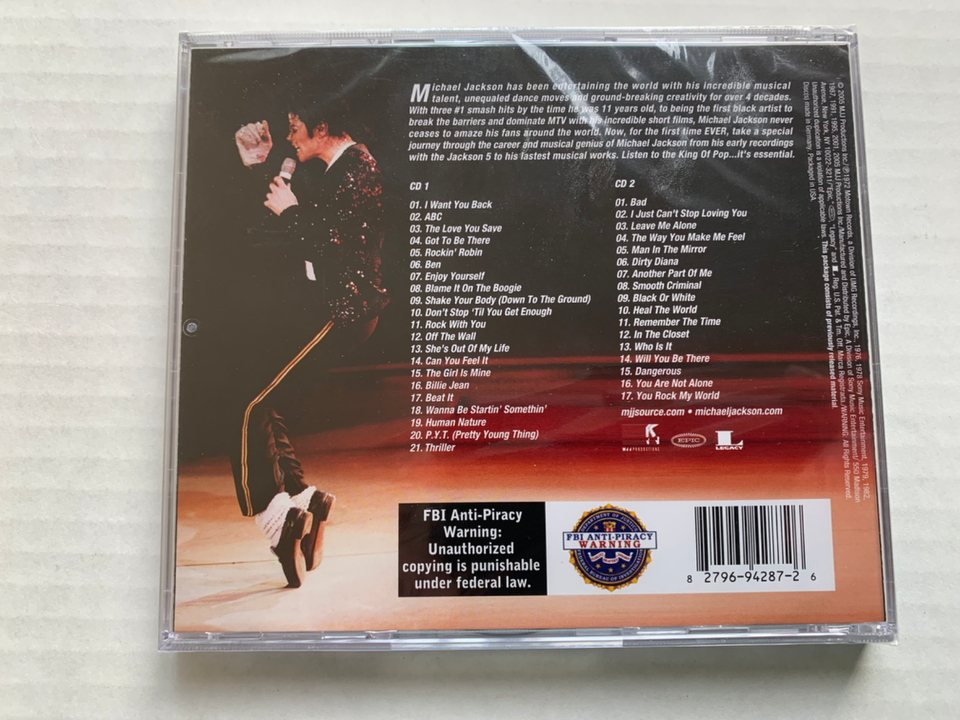 The Essential Michael Jackson Double CD Brand New (2005) 827969428726 ...