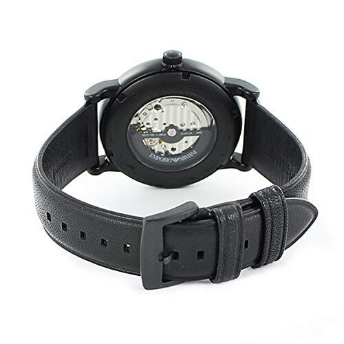 [EMPORIO ARMANI] Men's Meccanico Skeleton Retro Black Watch AR60012 | eBay