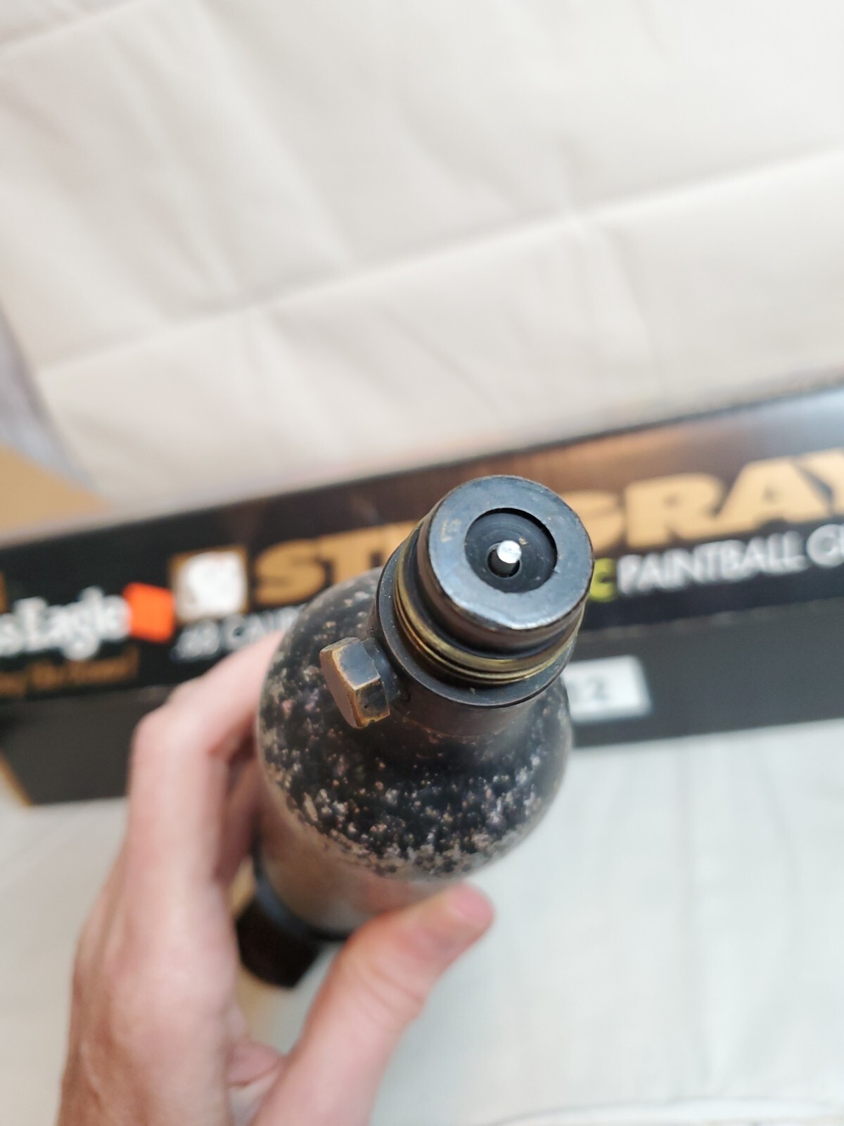 Stingray II .68 Caliber Semi-Auto Paintball Gun Brass Eagle In Box w ...