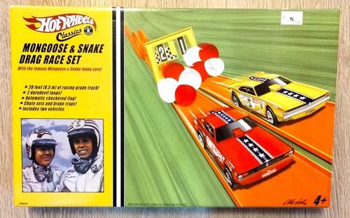 Hot Wheels Snake & Mongoose Drag Race set New old stock Factory Sealed ...