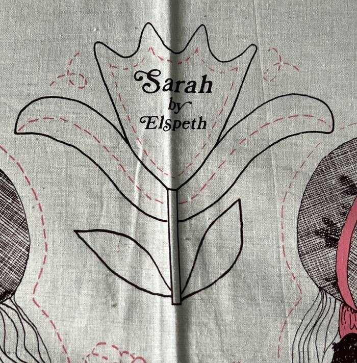 Vintage 1980 Hobby House Press Cut & Sew Fabric Panel SARAH Doll Soft ...