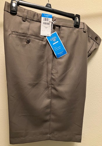 Men's, Size 34,Haggar Cool 18 shorts,Color: 67 Bark(Green),No iron ...