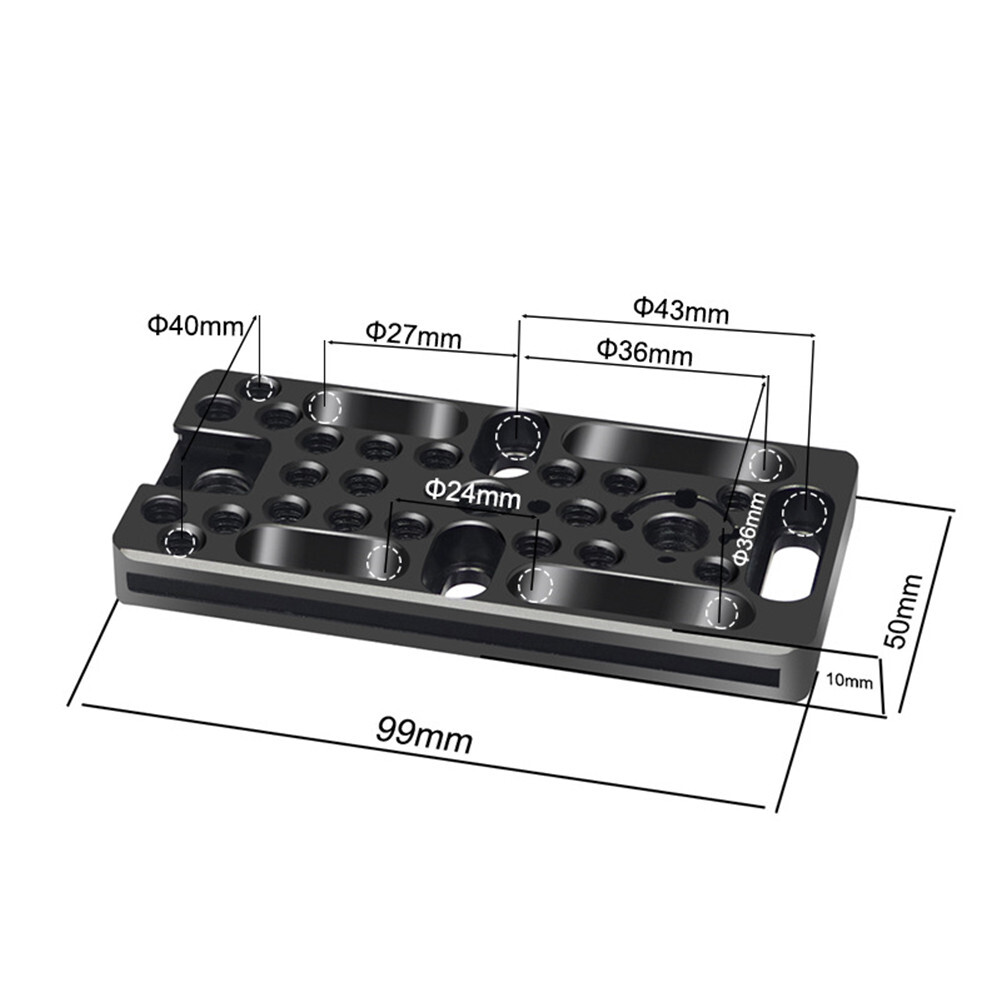 1*1/4 3/8 ARRI Cold Shoe for Railblock Dovetail Rods DSLR Camera Cage ...