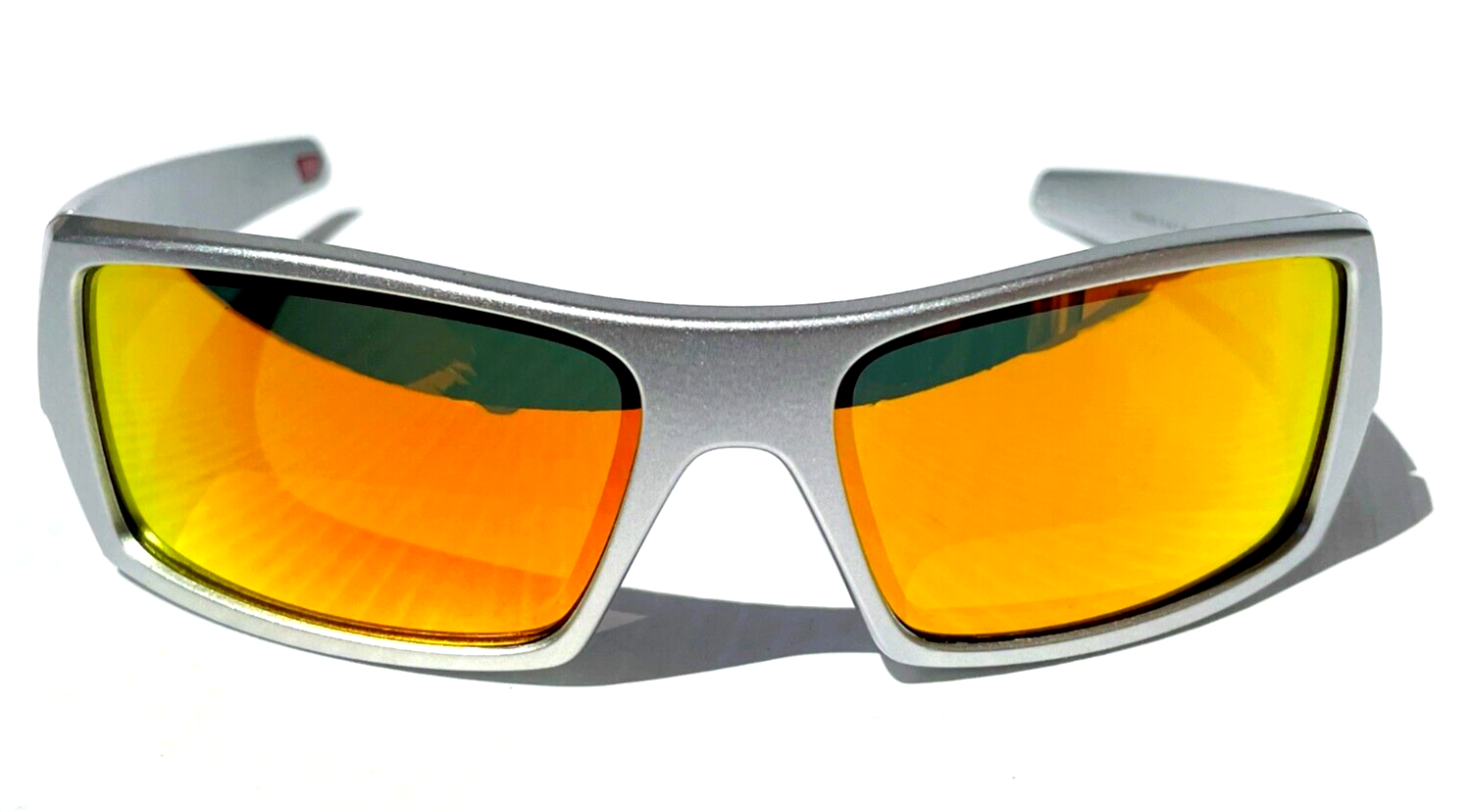 NEW Oakley GASCAN X-Silver POLARIZED Galaxy Ruby Iridium Lens Sunglass ...