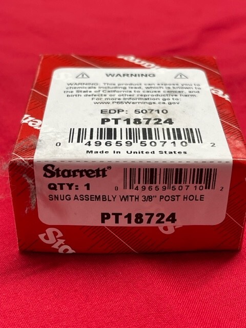 Dial Indicator Holder Starrett Snug Assembly With Post Hole - 1/4 And 3 ...