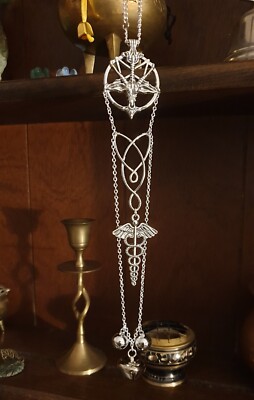 Baphomet Caduceus Witch Bells ☆ Magickal Home Protection Luck Pagan ...