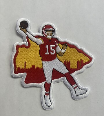 KC Kansas City Chiefs Patrick Mahomes Large 5in. Iron / Sew On Embroidered Patch | eBay
