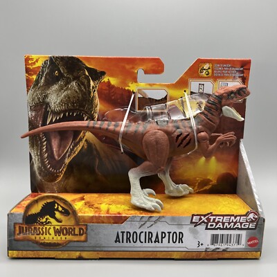 Jurassic World Dominion Extreme Damage Atrociraptor Dinosaur Figure | eBay