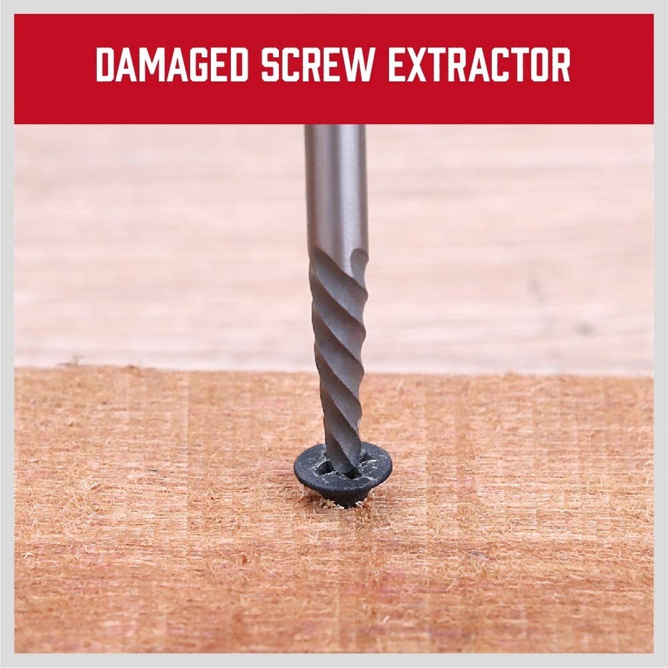 10-Piece Heavy-Duty Screw Extractor and Drill Bit Set - Ultimate Repair ...