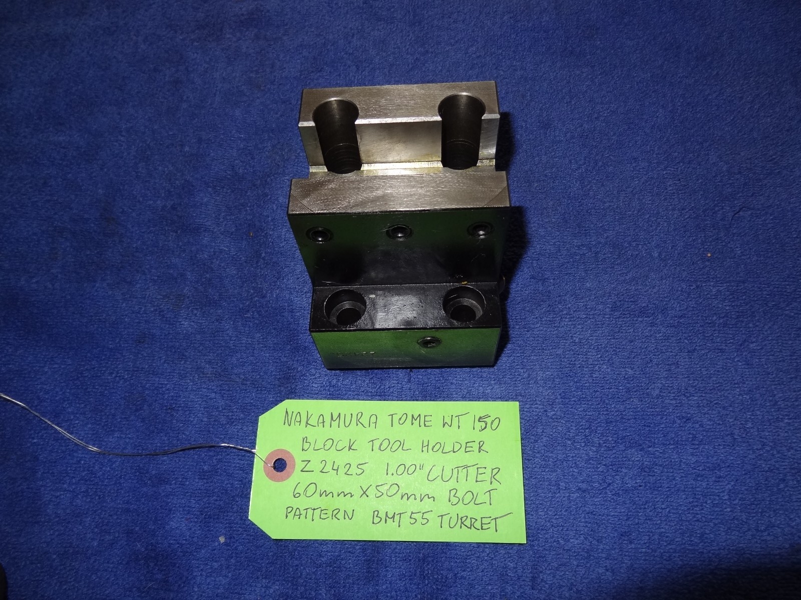 NAKAMURA TOME WT150 TOOL HOLDER Z2425 60mmX50mm BOLTS PATTERN BMT55 ...