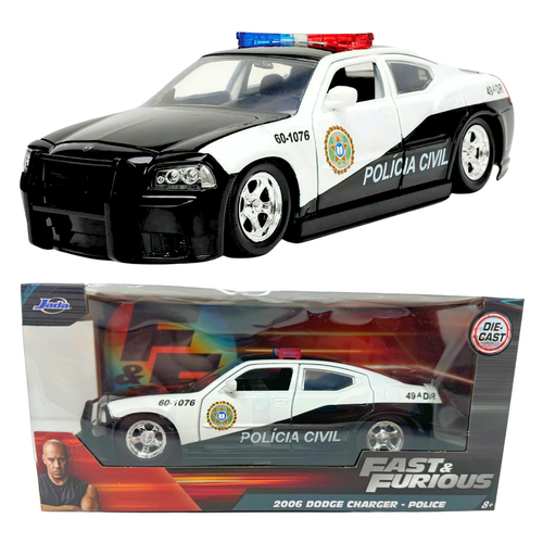 Jada Fast & Furious 2006 Dodge Charger Police Car 1:24 Diecast ...