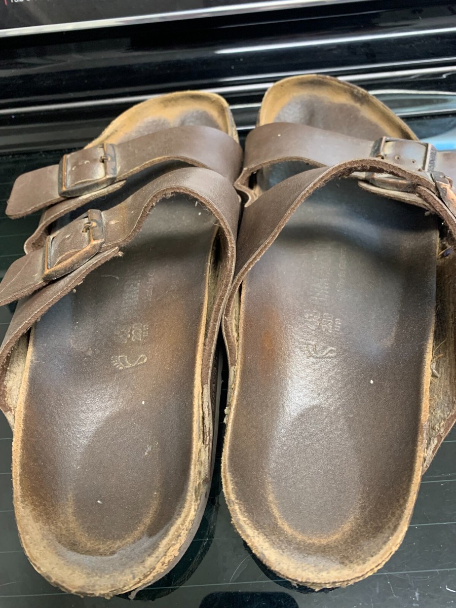 Birkenstock 43 280 M10 Brown Double Strap Unisex Sandals Birkenstock 43 280 M10 Brown Double Strap Unisex Sandals