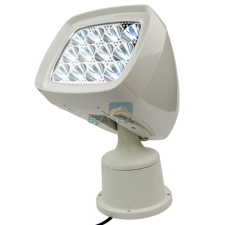 Boat LED Remote Spot Light Truck Car Marine Wireless RF Spotlight 10 ...