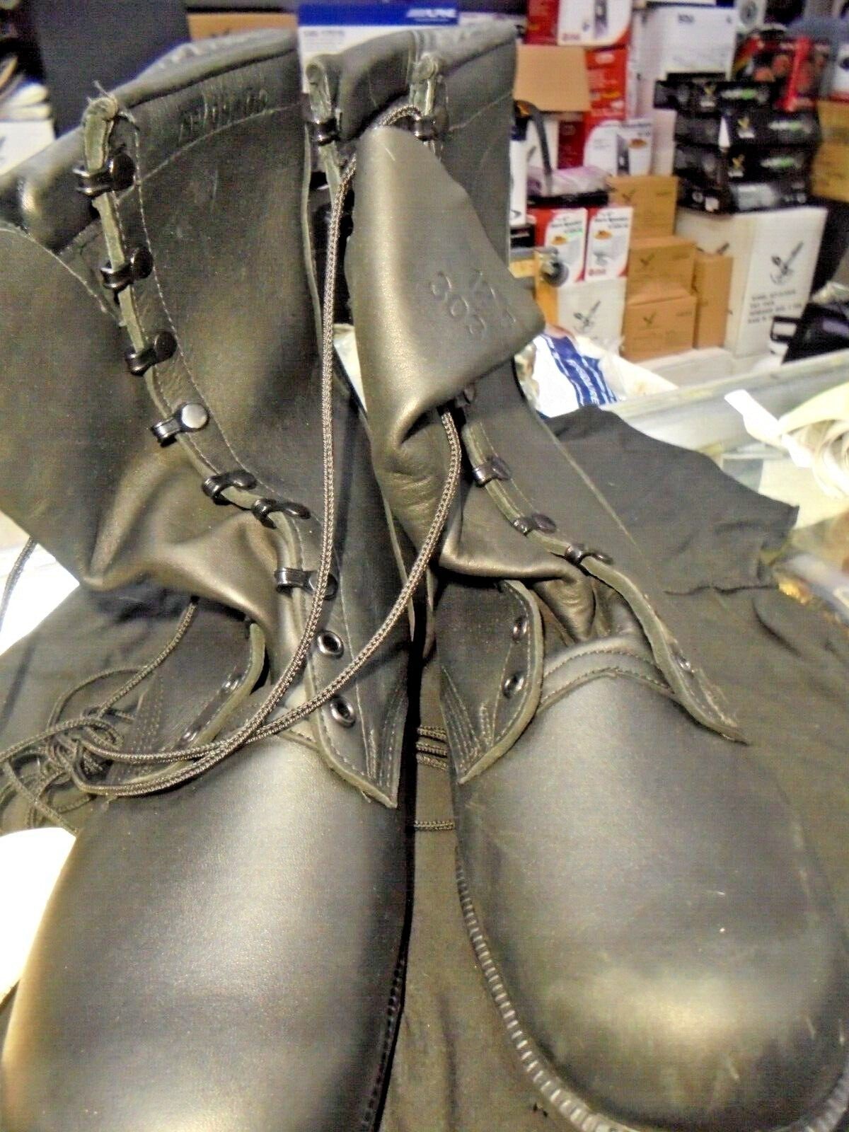 BOOTS, COMBAT, MILDEW AND WATER RESISTANT DIRECT MOLDED SOLE (SIZE 12.5 ...