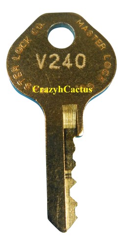 Master Lock Padlock 1525 1585 2010 2076 Control Key OEM Original Master ...