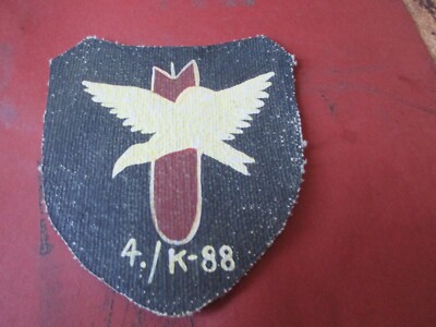 WWII LUFTWAFFE 4/K.88 CONDOR LEGION BOMBER SQUADRON FLIGHT JACKET PATCH ...