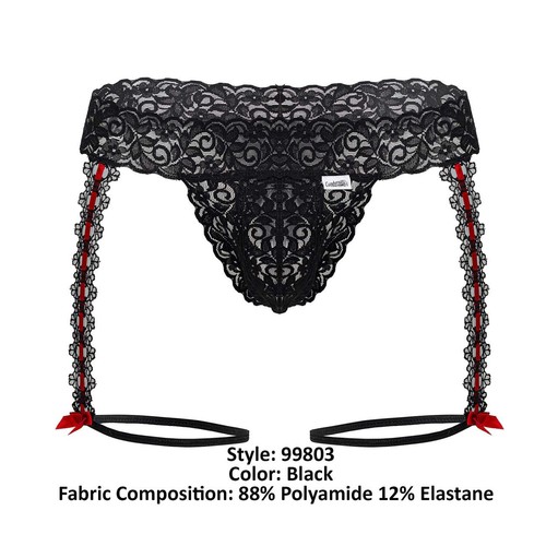 Mens Underwear: CandyMan 99803 Lace Garter Thongs | eBay