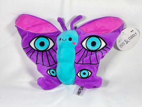NEW Cute & Cuddly Goth Butterfly Plush 9" Tie-Dye Stuffed Animal Toy ...