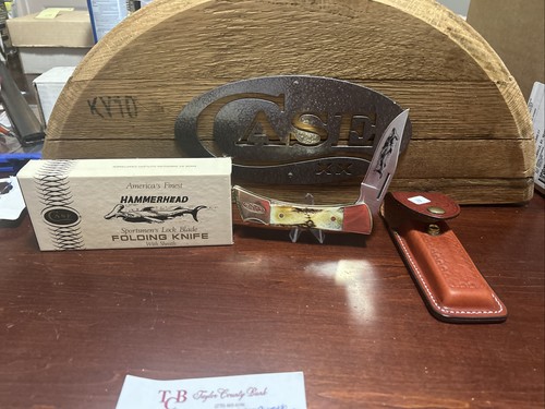 Case XX P159-LSSP HAMMERHEAD STAG 9 Dot 1981 Knife w/Box & Sheath 5159 ...