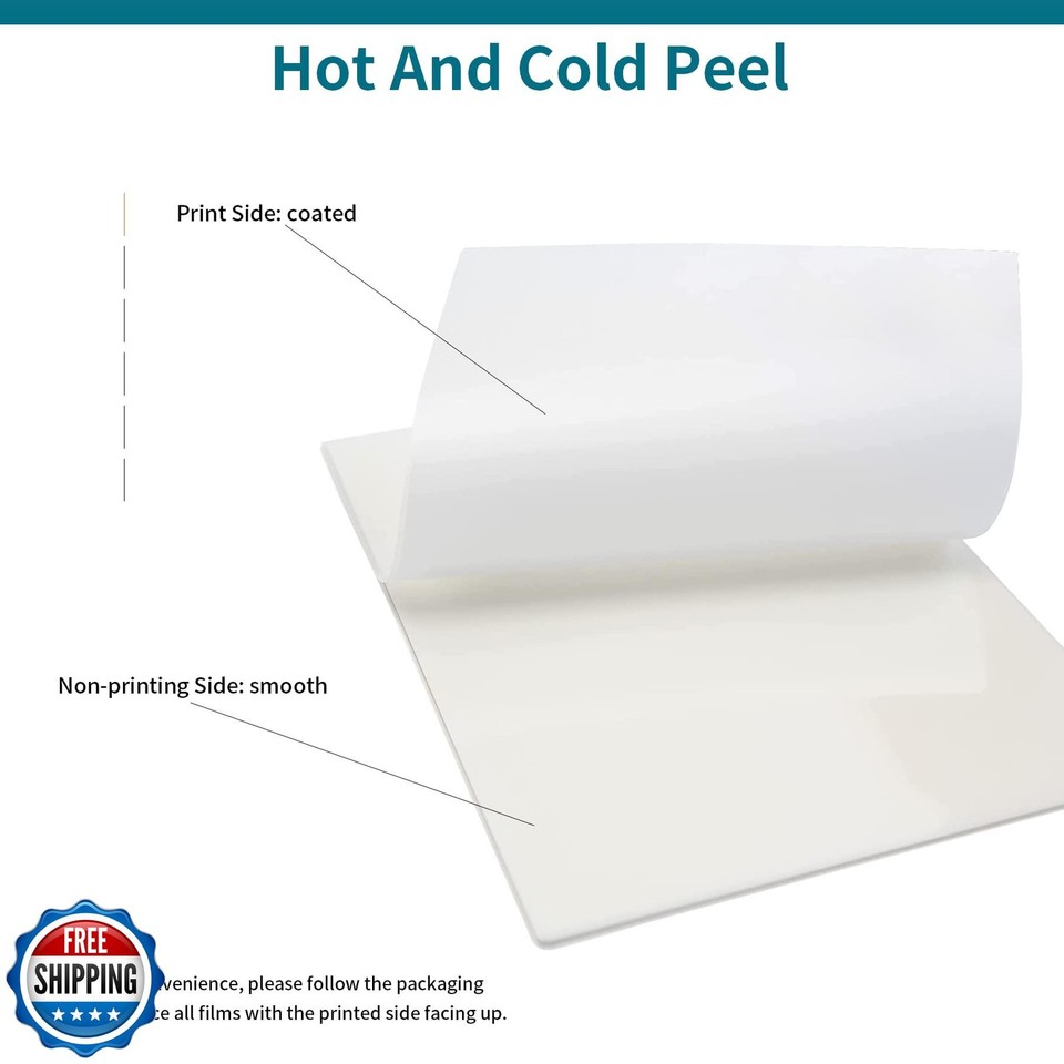 Jecqbor DTF Transfer Film Paper Roll 13 Inch x 328 FT, Double Sid | eBay UK