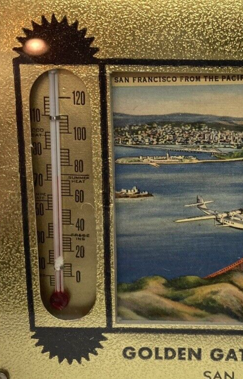 Vtg Golden Gate Bridge Thermometer San Francisco California Souvenir ...